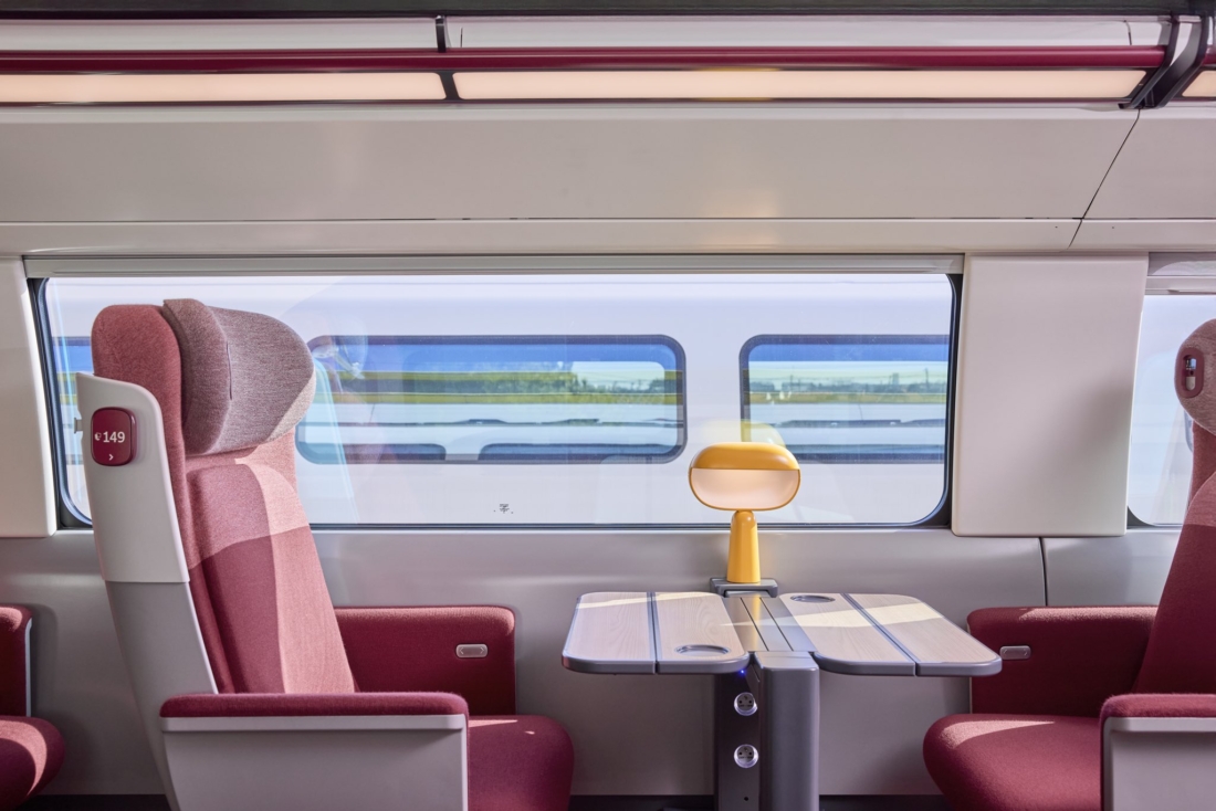 LGV Kénitra-Marrakech : Alstom présente l'intérieur du train Avelia ...