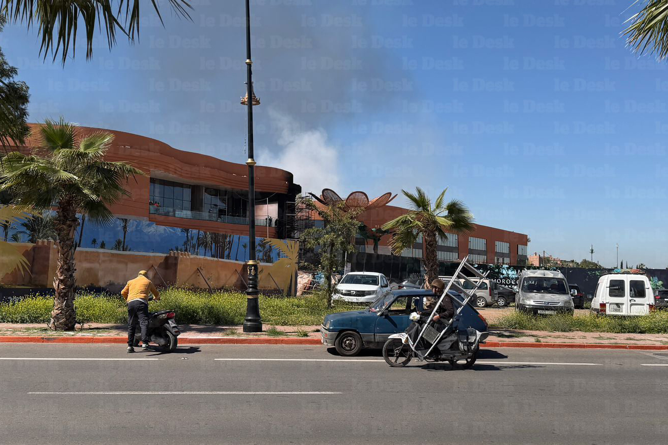 Incendie sur le chantier du Morocco Mall de Marrakech - Le Desk
